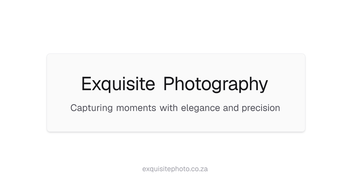 Portfolio | Exquisite Photography